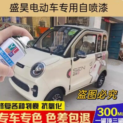盛昊电动车丽风灰色自喷漆冰淇林色专用车漆补漆笔四轮车划痕修复