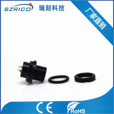 供应0F6PIN公头母座圆形推拉自锁快速插拔连接器.全黑航空头