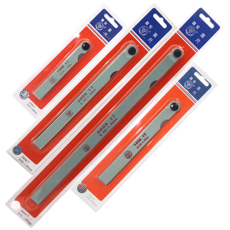 晶花不锈钢塞尺间隙尺高精度公制塞规气门间隙片厚薄规0.02-1.0mm