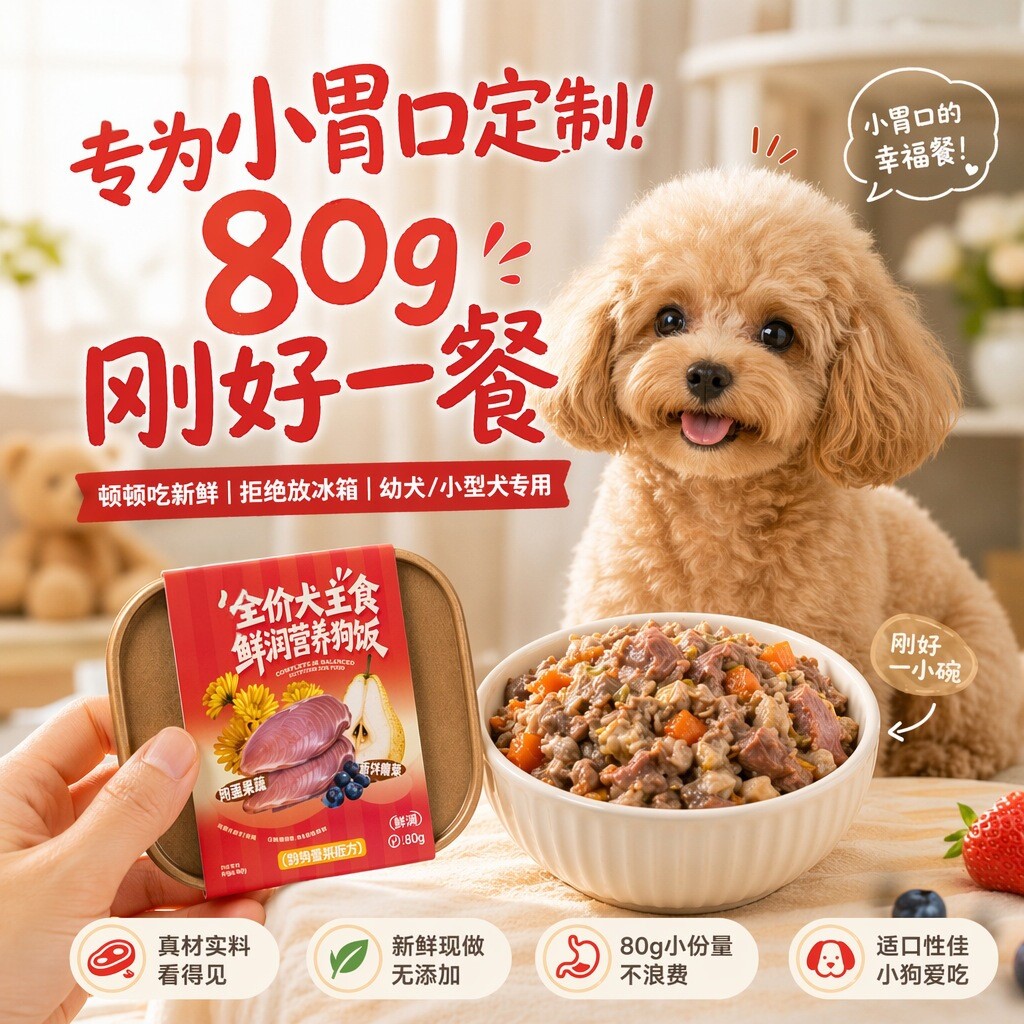 狗狗食品全价主食狗饭鲜粮幼犬猫拌饭湿粮包零食营养罐头宠物餐包