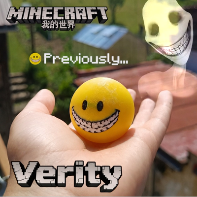我的世界Verity微笑发射球手办