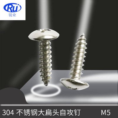 304不锈钢大扁头十字自攻螺钉TA伞头蘑菇头螺丝M5*810 12 14 16