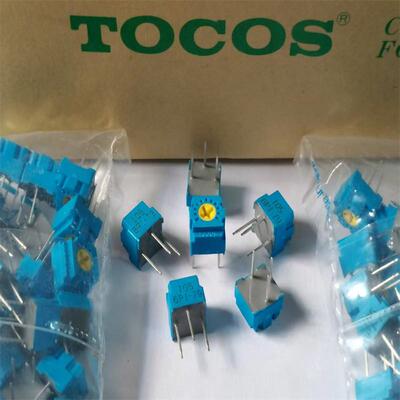 进口日本TOCOS单圈精密可调电阻GF063P1 B105K同用3362P电位计1M
