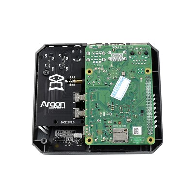 微雪 树莓派4代 ARGON ONE 4B专用铝合金外壳 内置风扇/电源开关