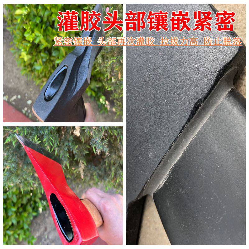 出口高碳钢长柄斧消防斧车载斧头劈柴木工斧子户外防震伐木斧破拆