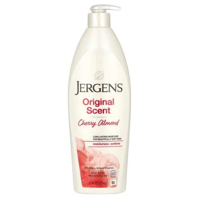 Jergens,香型润肤乳，适用于干皮肤，樱桃杏仁质香味，21 液量盎6