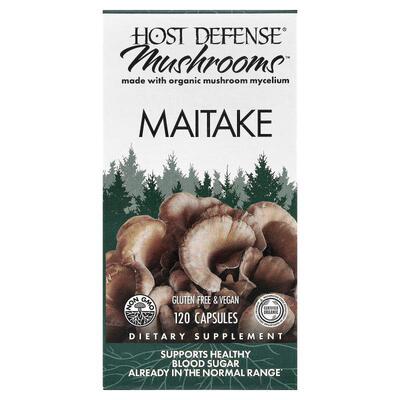 Host Defense,蘑菇™，舞茸，120 粒胶囊（每粒胶囊 0.5 克）
