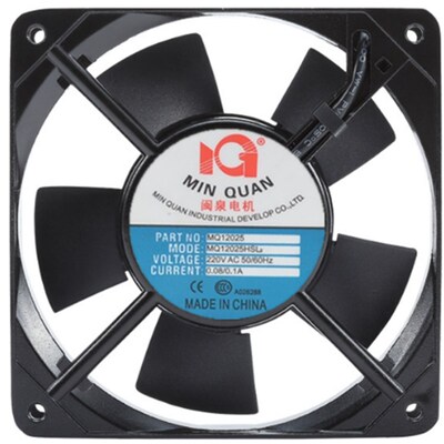 闽泉电机MQ12025HSL2/HBL2轴流风扇220V 12CM 12025机柜交流风机