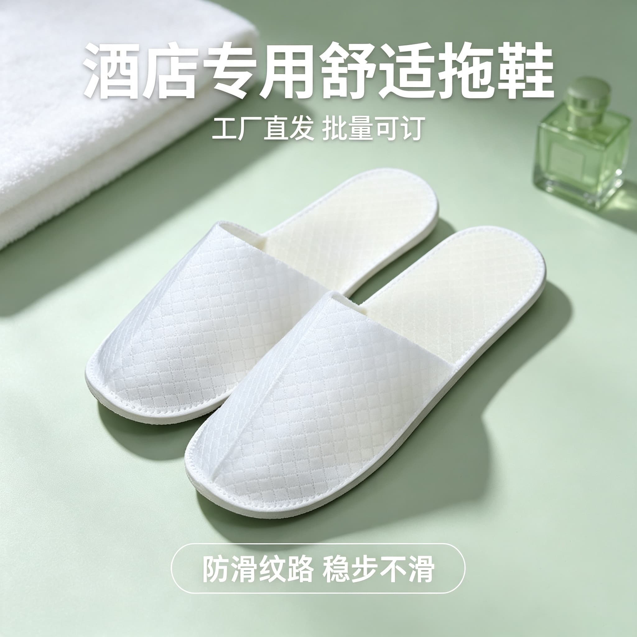 酒店一次性拖鞋宾馆民宿专用居家室内待客亚麻加厚大防滑定制批发