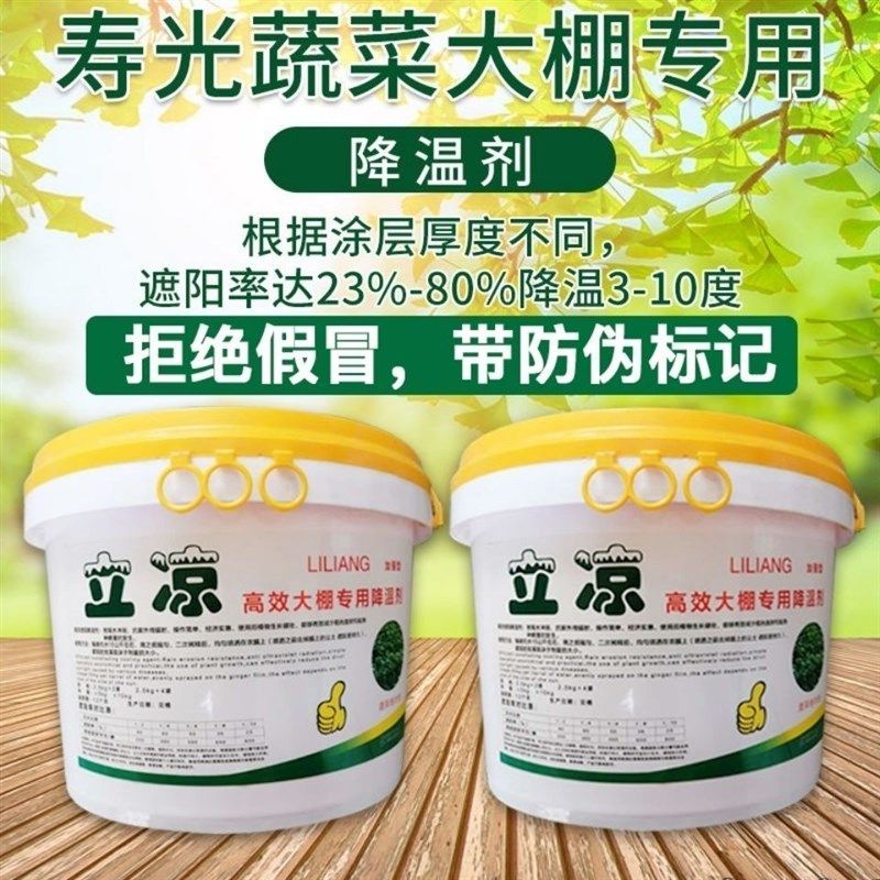 立凉大棚降温剂遮阳涂料蔬菜温室C大棚降温剂耐雨水夏季遮阳效果