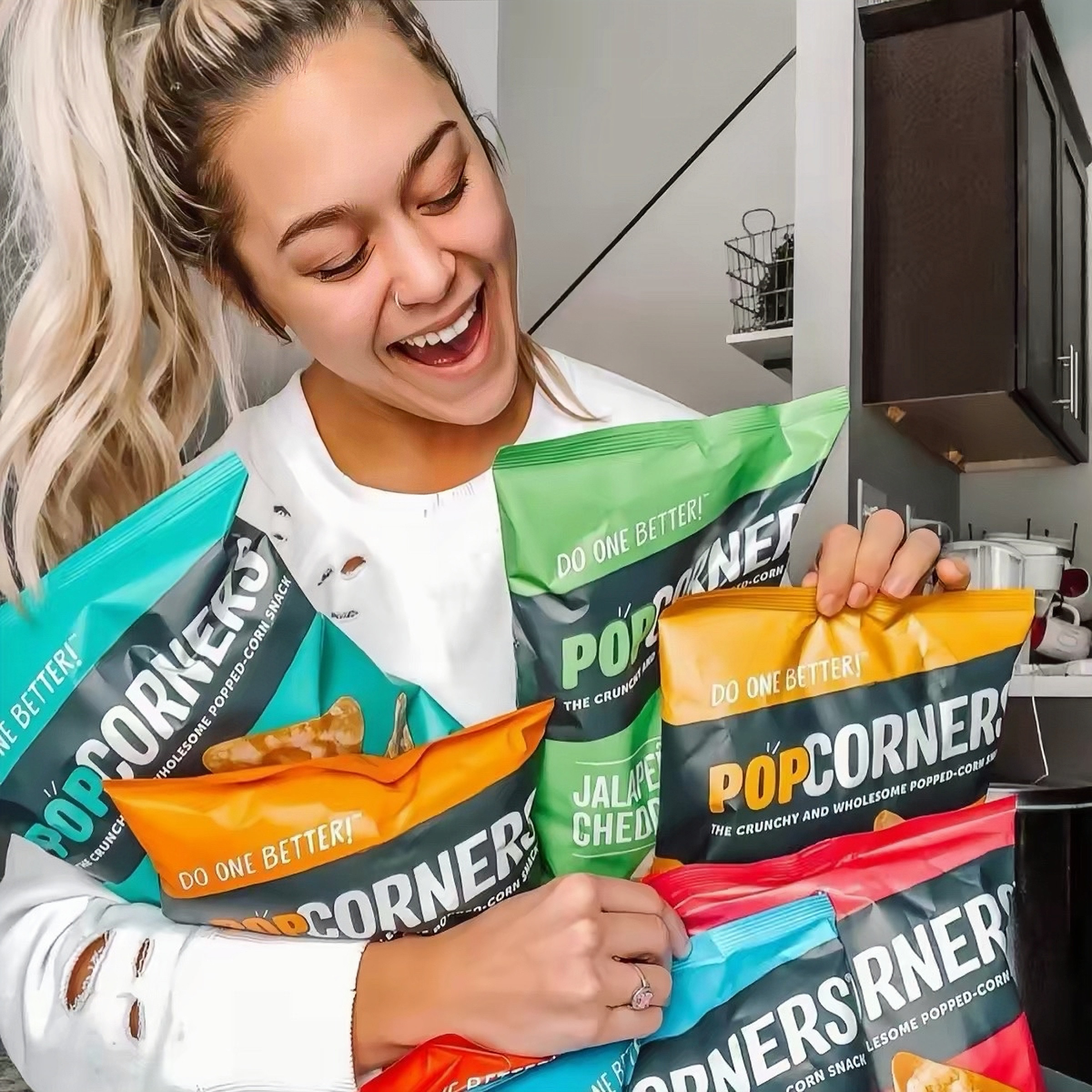 美国进口零食POPCORNERS玉米片零食薯片膨化休闲下午茶142g多口味