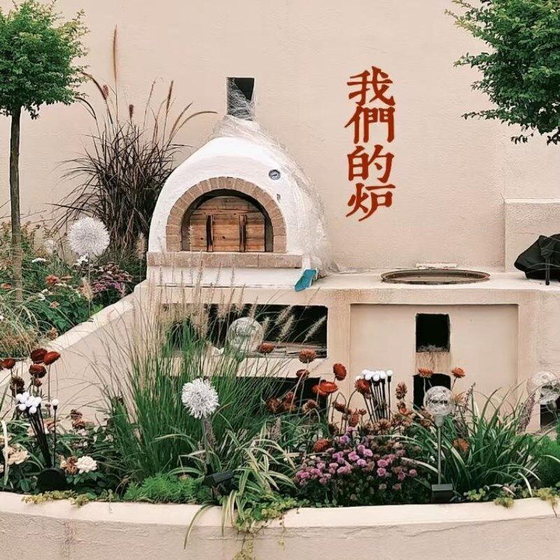 白窑刀口弧形砖黑窑耐高温面包窑球形窑炉自建披萨窑户外壁炉民宿