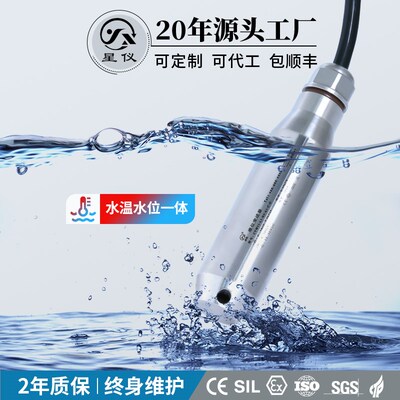 液位变送器 投入式 CYW11水位计4-20ma液位计RS485星仪液位感测器