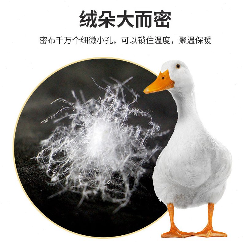 甄选羽绒厂家国标90%白鹅绒 大绒朵制衣制被填充纺织原料蓬松羽毛