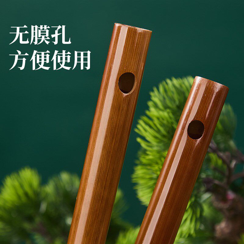 便携小短笛初学推荐随身携带无膜孔无需贴膜竹笛短笛笛子
