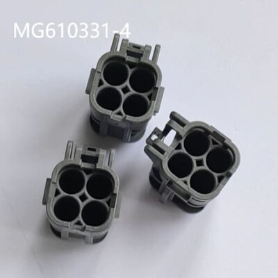 议价MG610331-4KET PBT材质 灰色 不防水连接器 4孔母塑壳