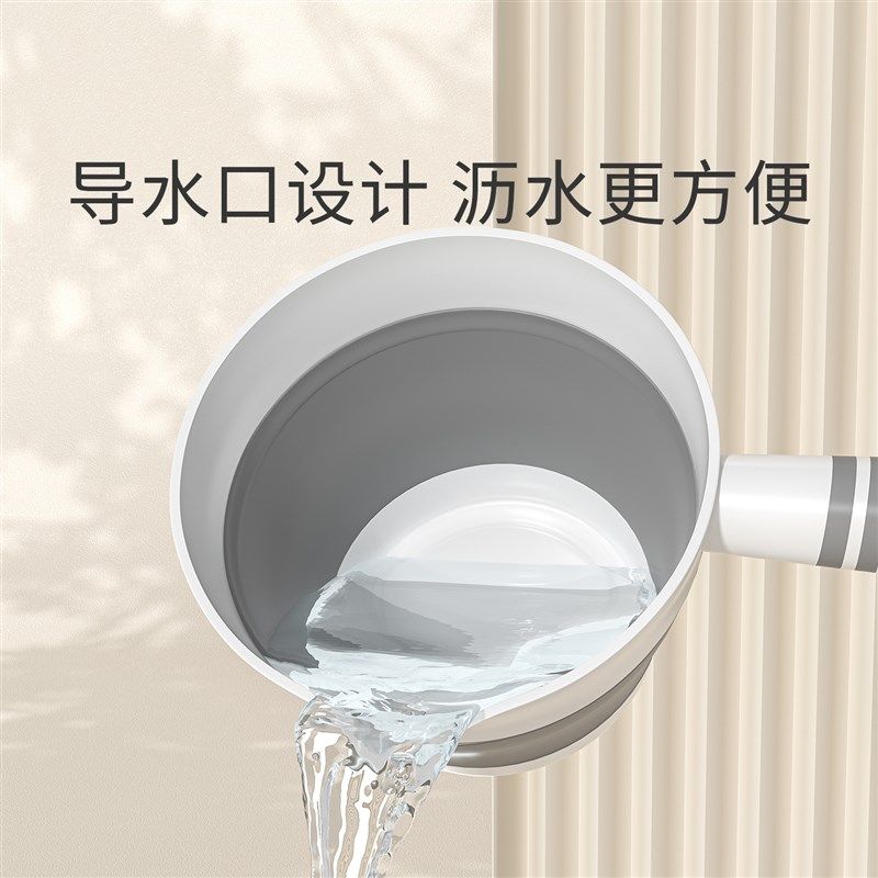 宝宝洗澡水勺舀水洗头杯婴儿洗发小水瓢家用儿童玩水可折叠水瓢勺
