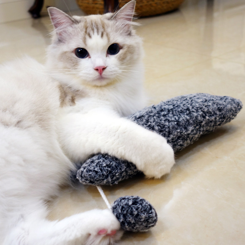 田田猫木天蓼猫薄荷自嗨解闷抱枕猫磨牙神器逗猫玩具毛绒猫咪用品
