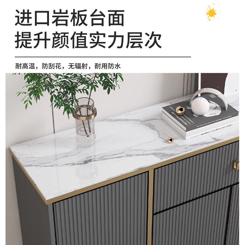 时尚线条定制一体全铝合金鞋柜家用门口室内户外收纳柜阳台储物柜