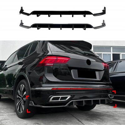 适用大众途观Tiguan MK2.5 Rline海外版后唇尾唇扰流板风刀改装