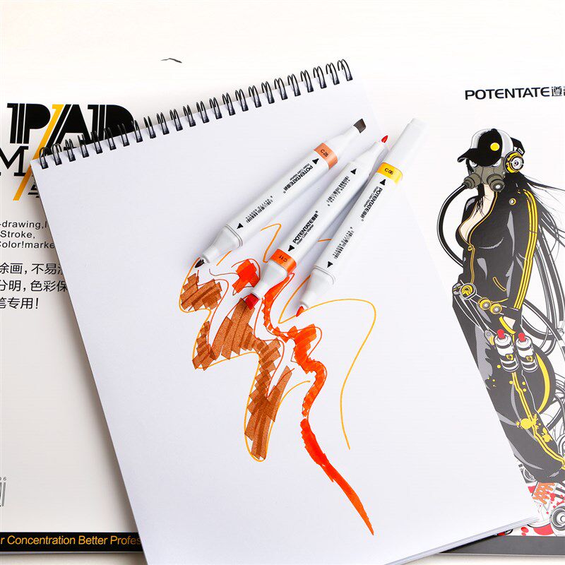 遵爵马克笔用本 A3 A4 A5马克笔纸 手绘纸线稿纸速写素描本120g