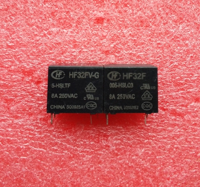 散新正品宏发HF继电器HF32FV-G 012 024-HSLTF 4脚8A 5vdc