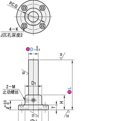 安装用底座圆法兰型C-CSTNHC-MCSTNC-SCSTNC-CSTNHMC-MCSTNM