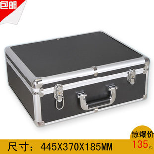 加厚工具箱纳提箱铝合金箱子大号多功仪家用五金收手箱能器设备箱