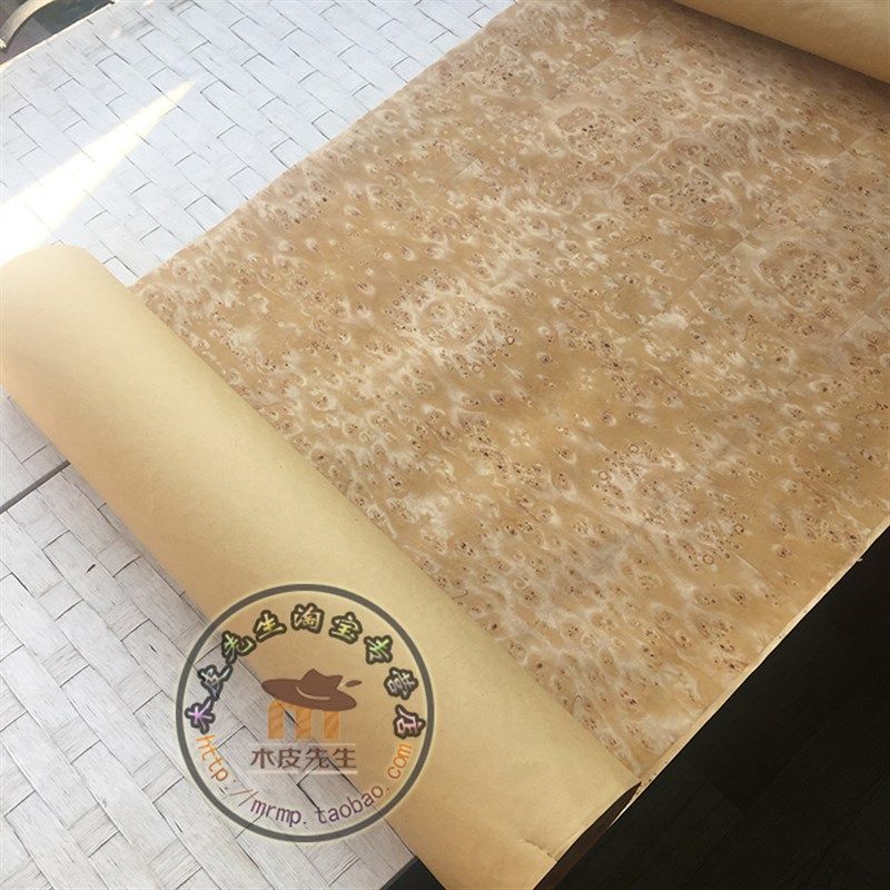 天然树榴木皮 大张冷杉树榴 高档酒店家具汽车内饰木皮