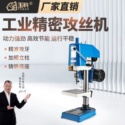 重型工W2台式攻丝机全自动电动小型攻牙机微型S业J1级/16套丝螺纹