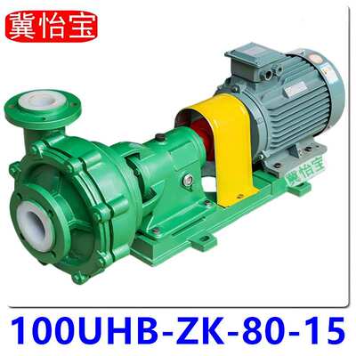 100UHB-ZK-80-15 耐腐耐磨砂浆泵 酸碱污水泵 液碱母液脱硫化工