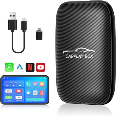 无线carplay转接器安卓Auto有线转无线汽车导航U 三合一安卓盒子
