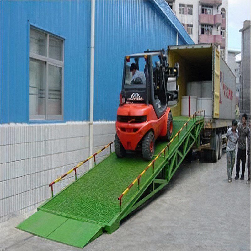 液压式登车桥叉车集装箱月台装车E卸货移动式登车桥 登车桥