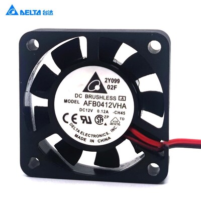 台达AFB0412VHA DC12V 0.12A 4010双滚珠轴承散热风扇40*40*10MM