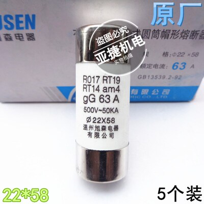 旭森 熔断器芯子 R017 RT19 14 gG 80A 100A 125A 22*58 500V 63A