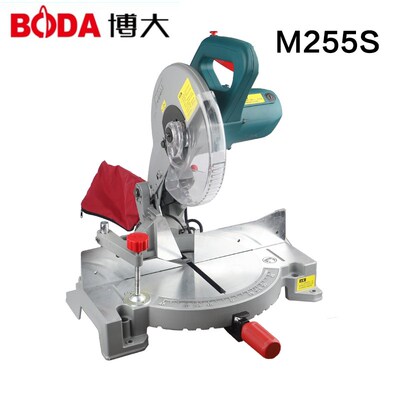 博大锯铝机M255S铝合金切割机10寸木工多功能 45度角型材斜切割机