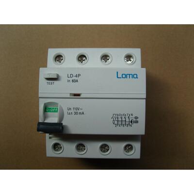 隆马电器 三相相电压240V，线电压208V RCCB漏电保护器ELCB