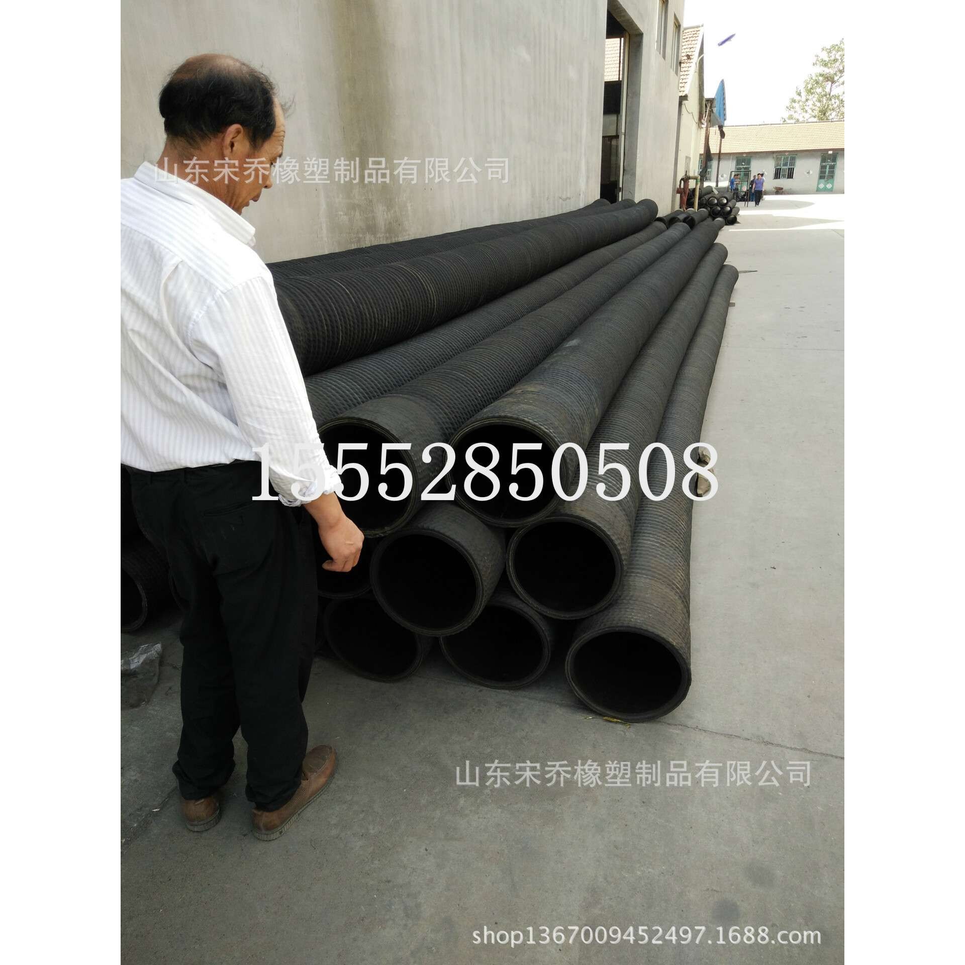100mm108mm散装水泥车卸料橡胶管外铠钢丝送料胶管卸灰管打灰管