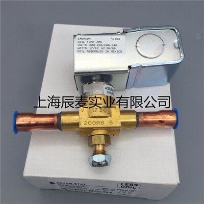正品EMERSON艾默生电磁阀200RB5T4T焊接口200RB5T4T电磁阀线圈1/2