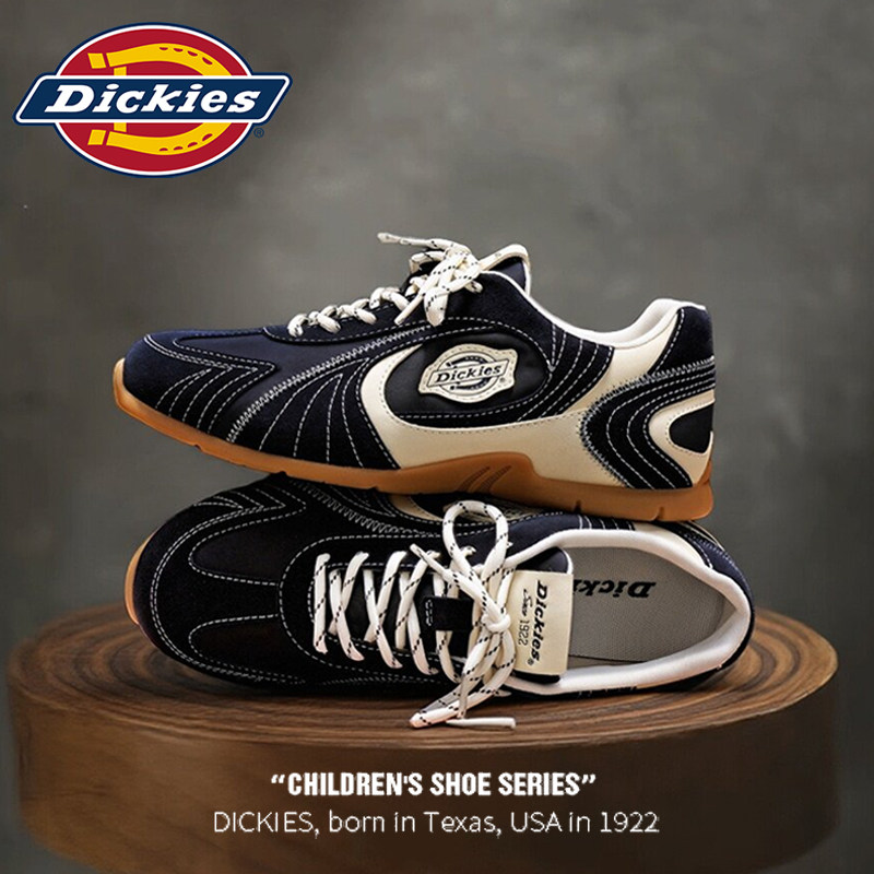 Dickies男鞋2026新款海军蓝板鞋夏季透气运动休闲潮牌阿甘德训鞋