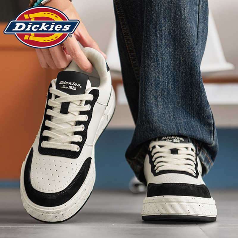 Dickies男鞋夏季透气百搭小众低帮板鞋运动休闲厚底增高小白潮鞋