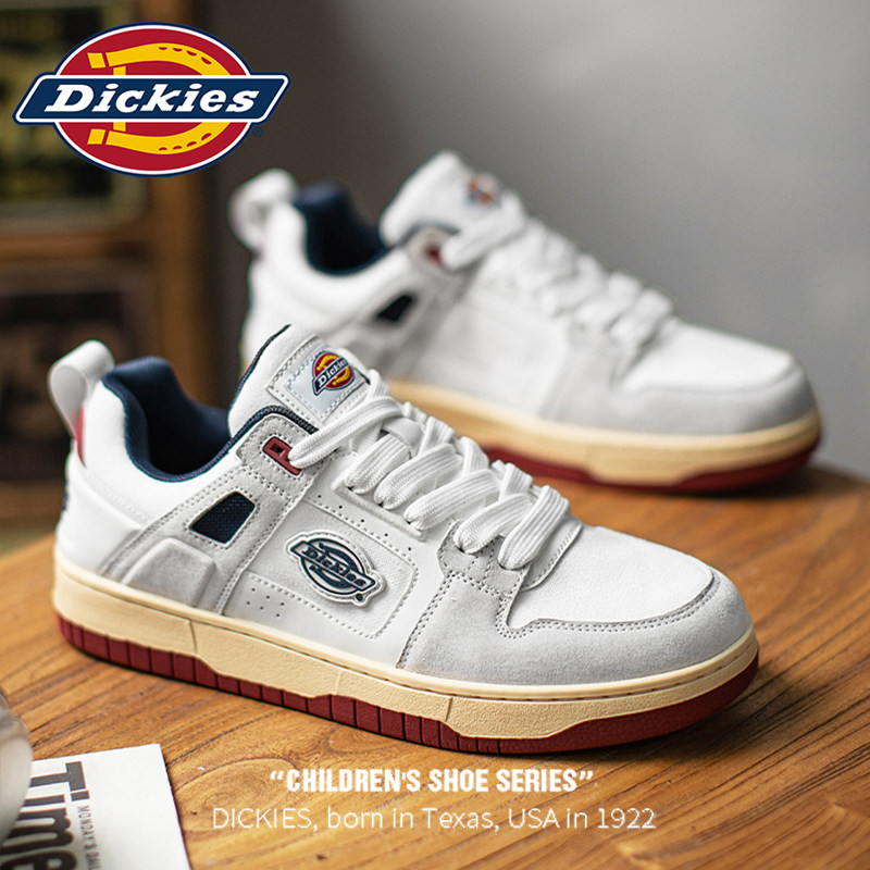 Dickies男鞋2026夏季新款透气时尚百搭休闲板鞋青少年运动小白鞋