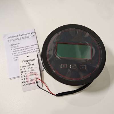 ZYSNSOR D2T显示型差压变送器±1250PA 4-20MA/0-10V 量程可订购