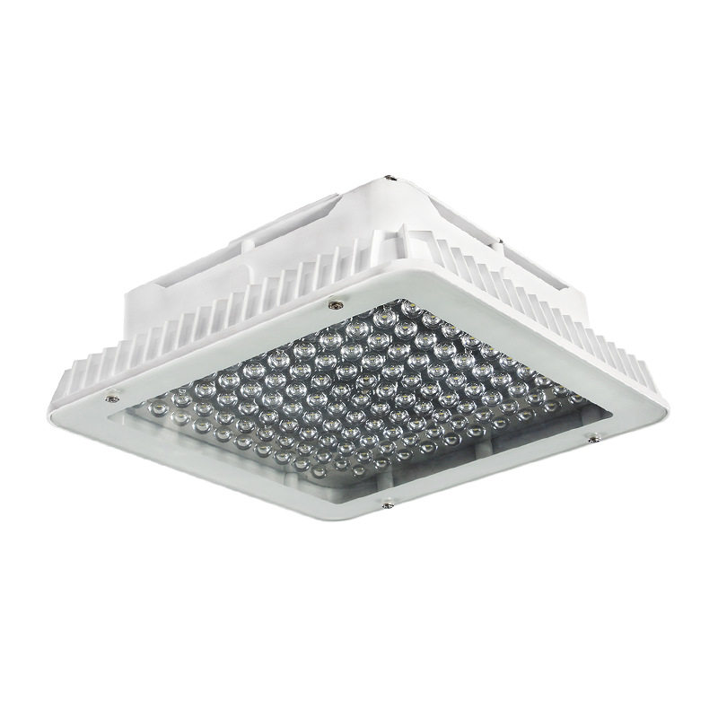 压铸LED油站灯100w150W明装防爆加油站灯吸顶天棚高棚灯高湾灯