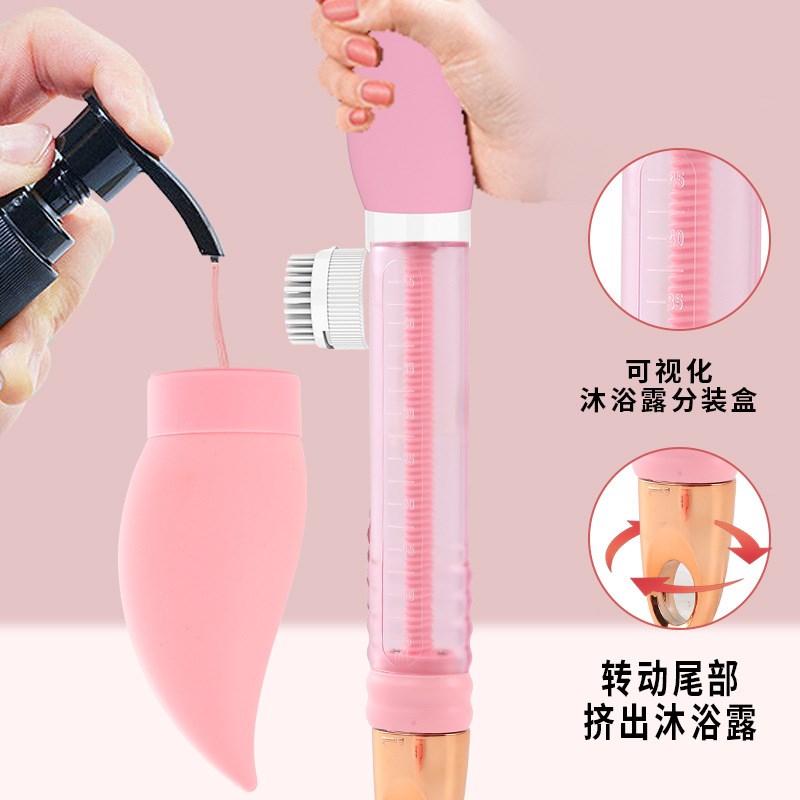 新款电动搓澡仪搓背神器s自动按摩洗澡刷长柄防水多功能搓泥沐浴