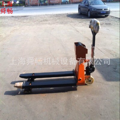 供应电子秤手动搬运车 称重式液压升F降托盘叉车 手拉计重小坦克