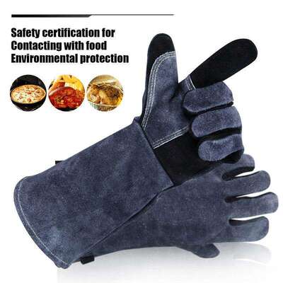 932F Heat Resistant BBQ Gloves Oven Fireplace Welding Gloves