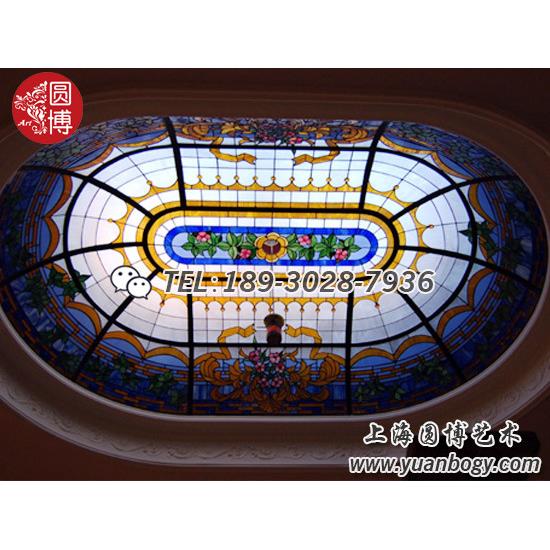 彩色彩绘玻璃穹顶彩色玻璃穹顶