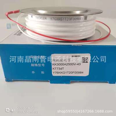 TECHSEM湖北Y76Y89台基可控硅KK3000A2500V3000V中频炉快速晶闸管