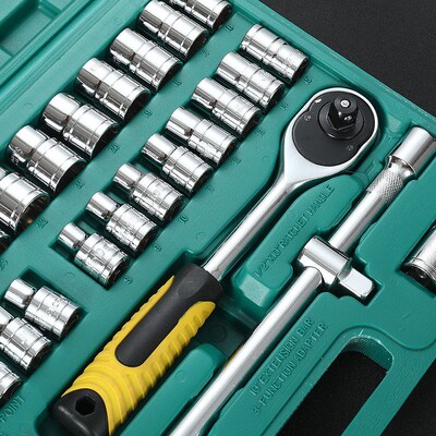长焦销售 公制37件套筒工具 汽车修配机械修理工具 汽修组套